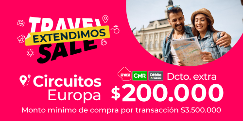 Canjea tus CMR Puntos por viajes con el Viaja Ya | Viajes Falabella