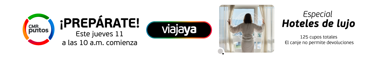 Canjea tus CMR Puntos por viajes con el Viaja Ya | Viajes Falabella