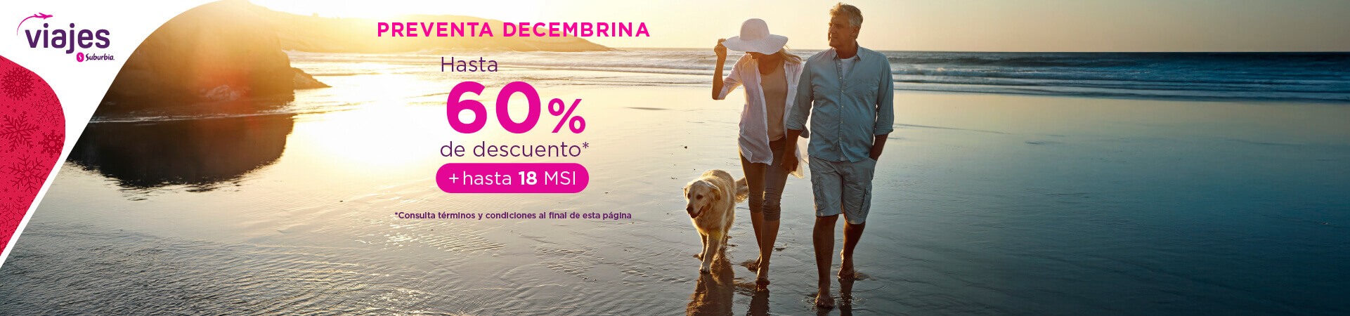 Viajes Suburbia | Preventa Decembrina | hasta 18 MSI Llama al 800 2650029